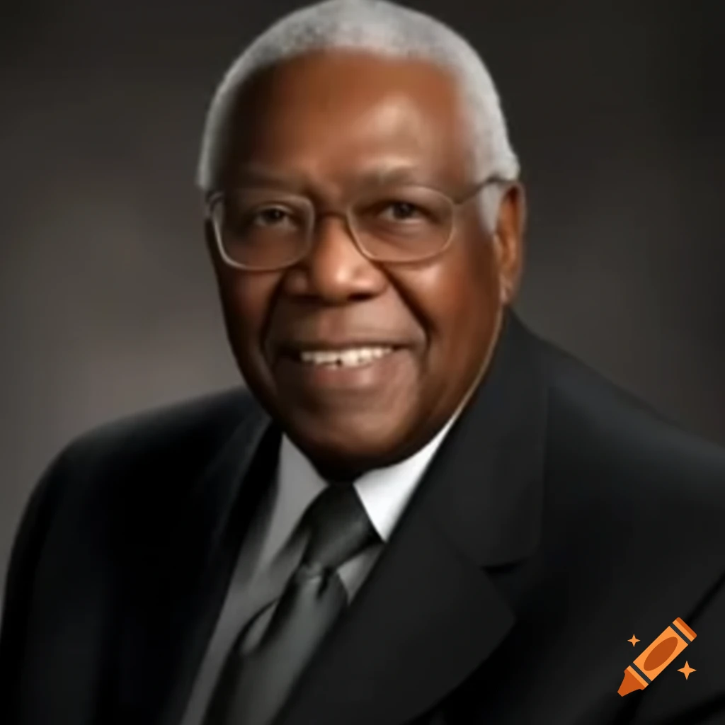 Older African American pastor in suit and friar's tuck attire on Craiyon