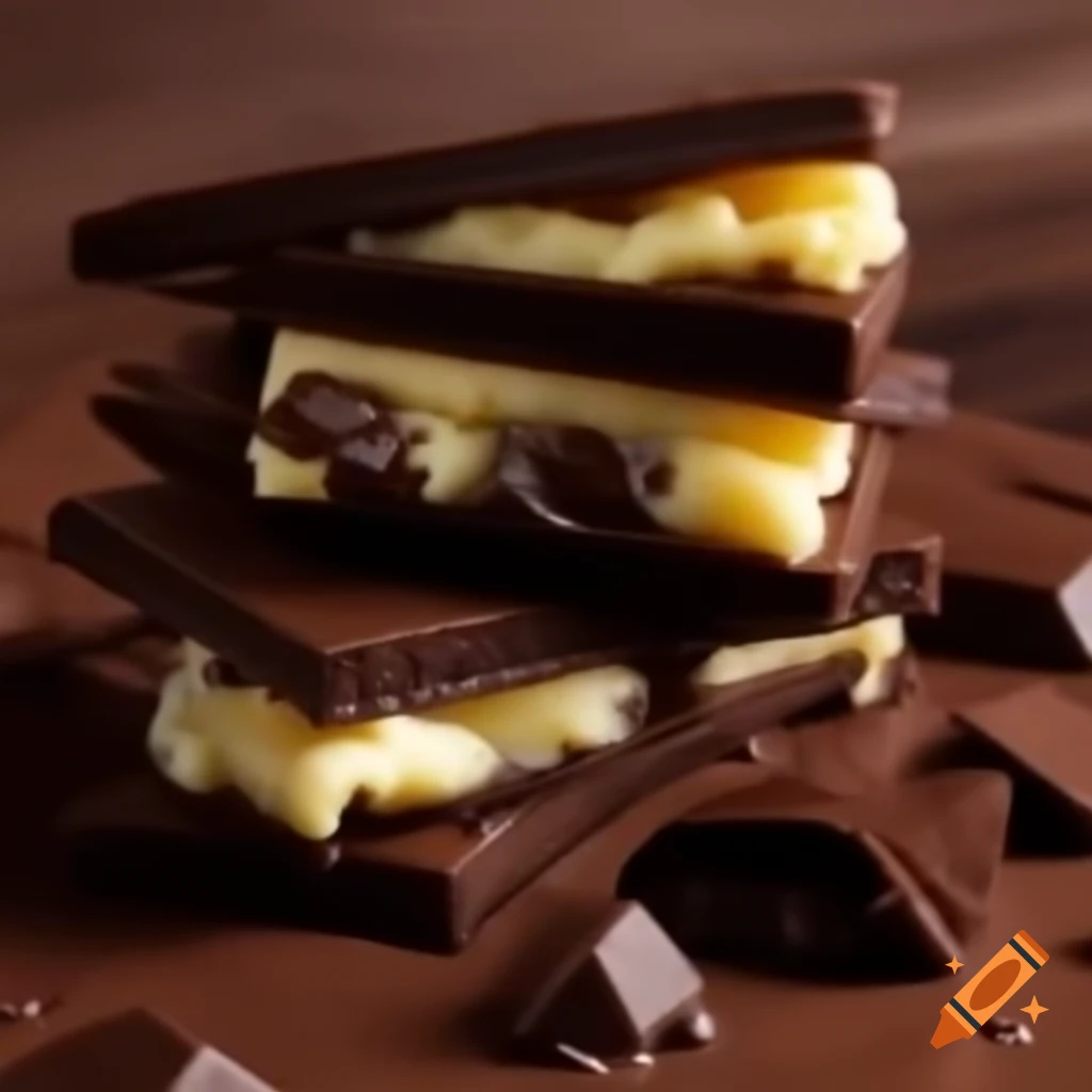 Chocolate filled with cheese spätzle, a sweet and savory dish on Craiyon