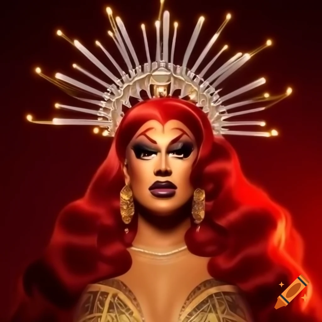 Galactic themed drag queen promo for Holly Day in solar flare bodysuit ...