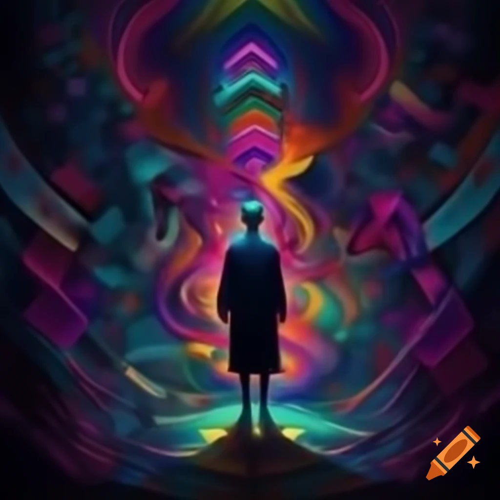 Psychedelic representation of bad luck and irresponsibility on Craiyon