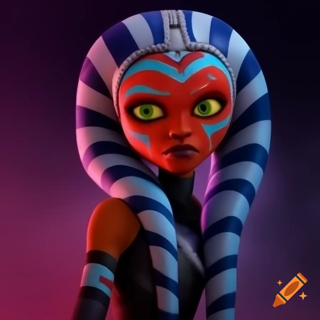 Twi'lek character in nickelodeon style inspired by star wars on Craiyon