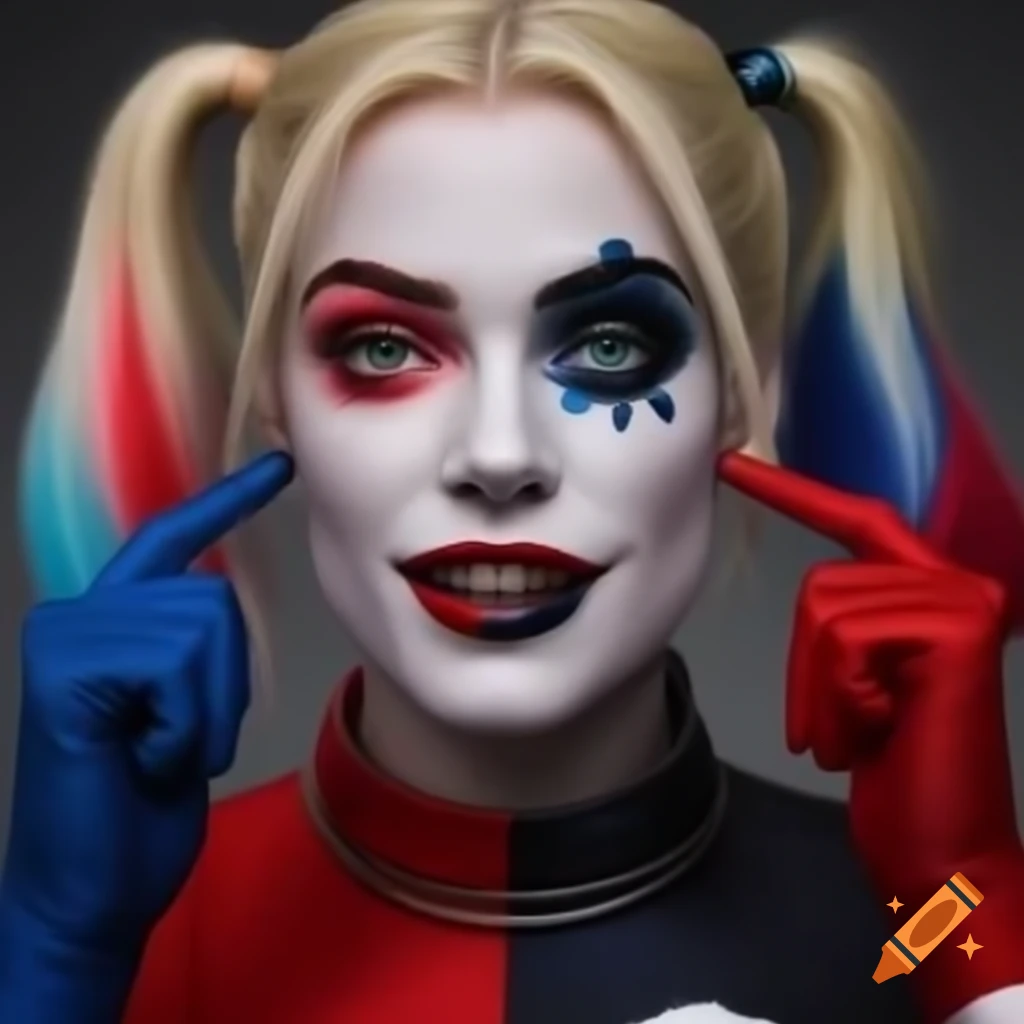 Harley Quinn styled as a beauty blogger in 2016 on Craiyon