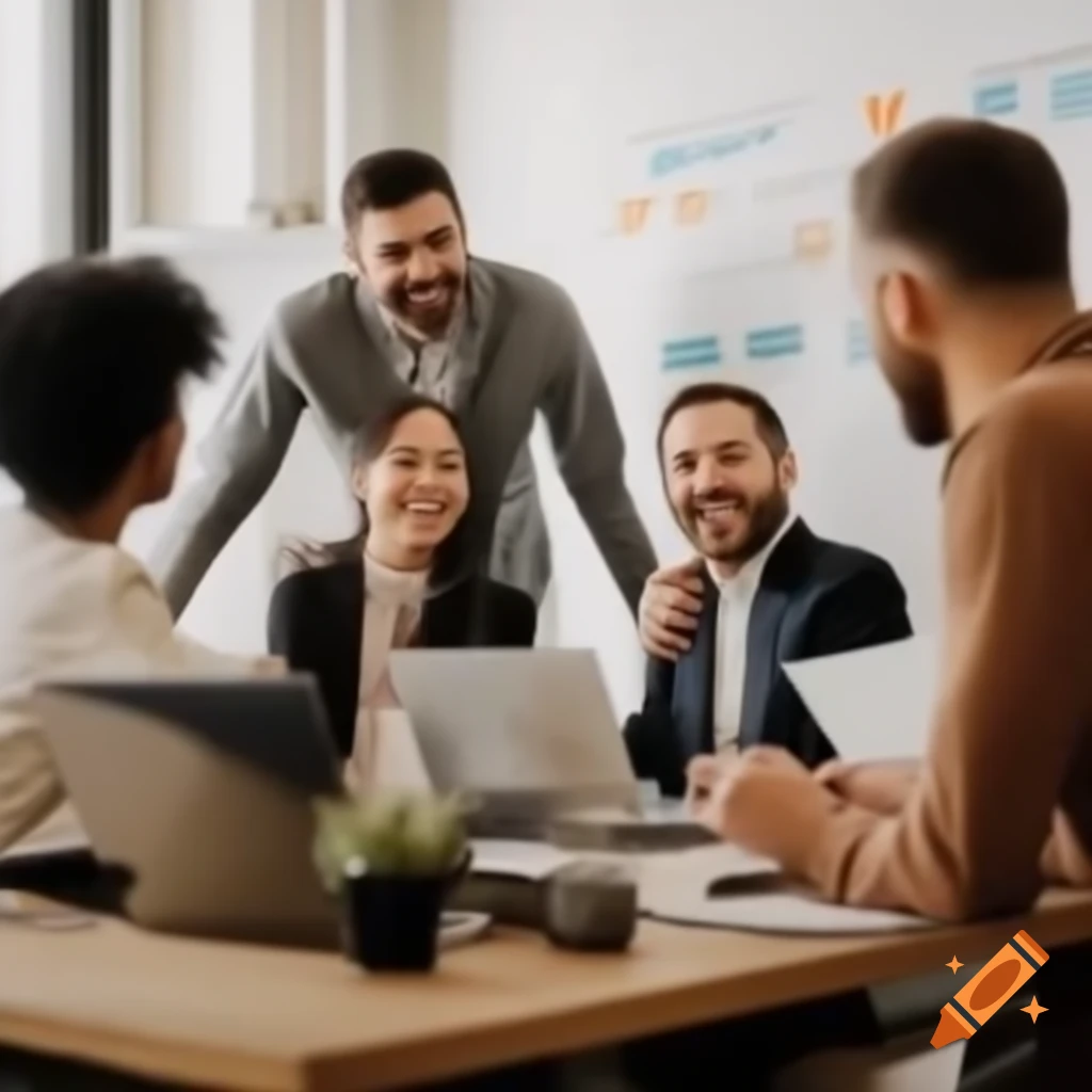 Team collaborating using agile scrum principles to overcome project ...