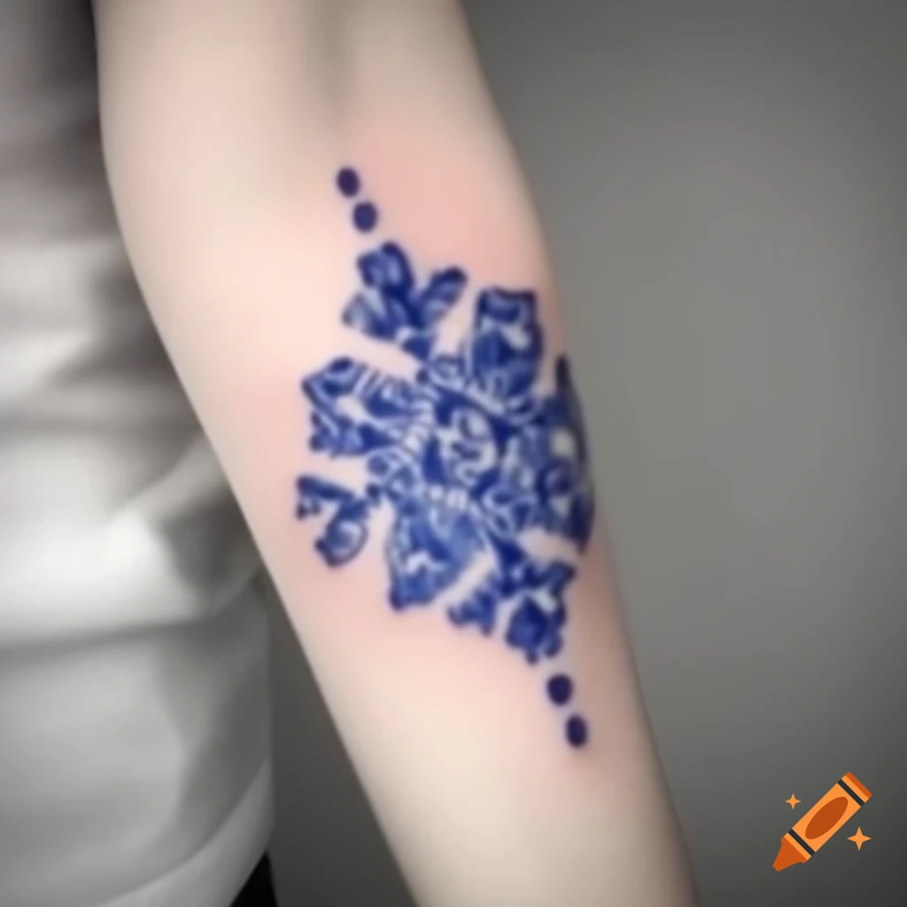 Blue White Porcelain Tattoos