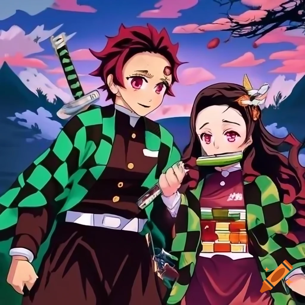 Tanjiro and Nezuko Kamado on an epic journey through stunning ...