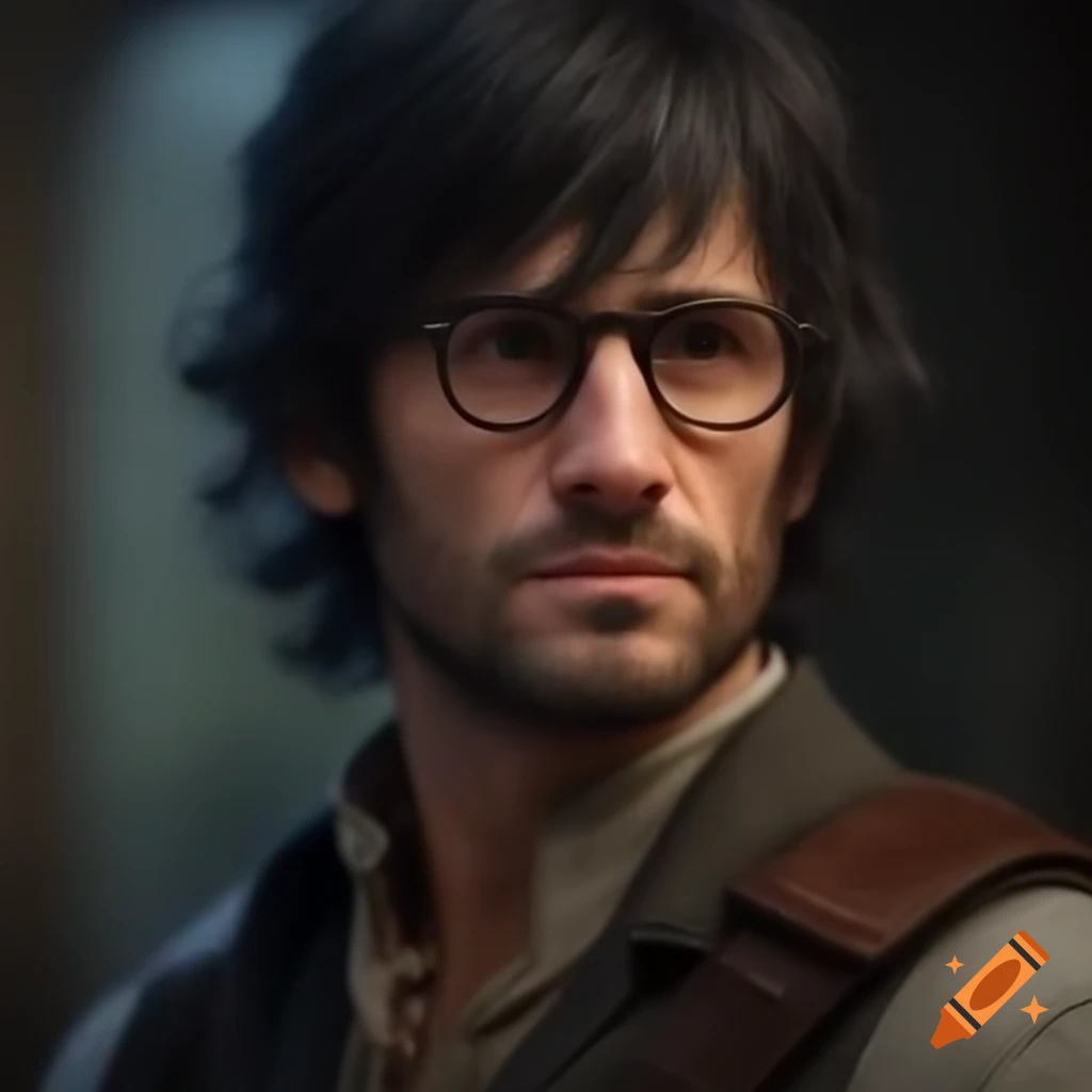 Curious 17th-century doctor with spectacles observing intently over ...