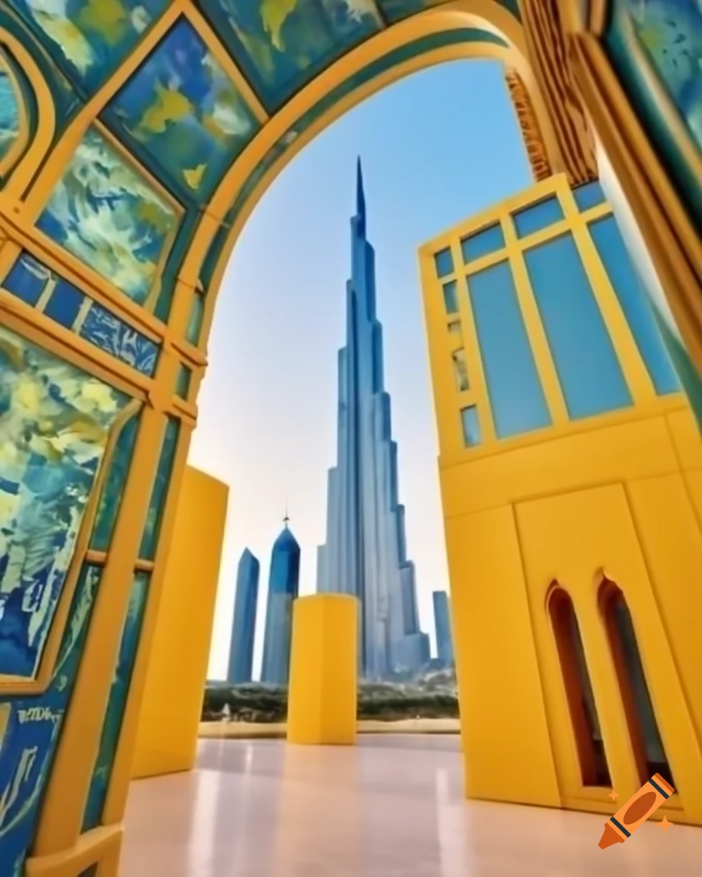 Artistic invitation design for Dubai real estate project with Italian ...