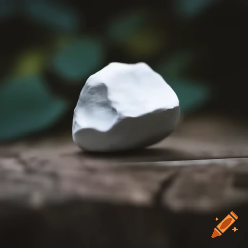 Bright chunk of pure white metal that is intensely reflective on Craiyon