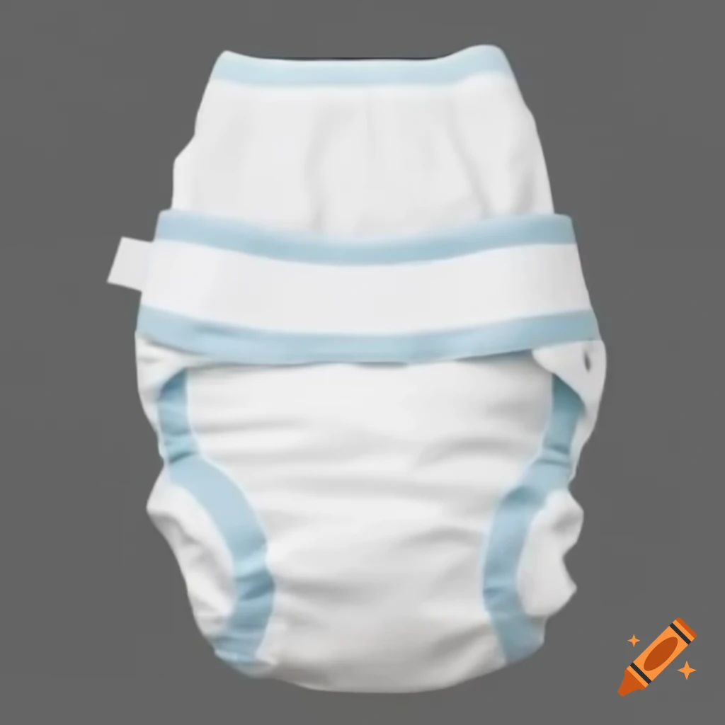 Detailed design of biodegradable baby diaper showing cross-section ...
