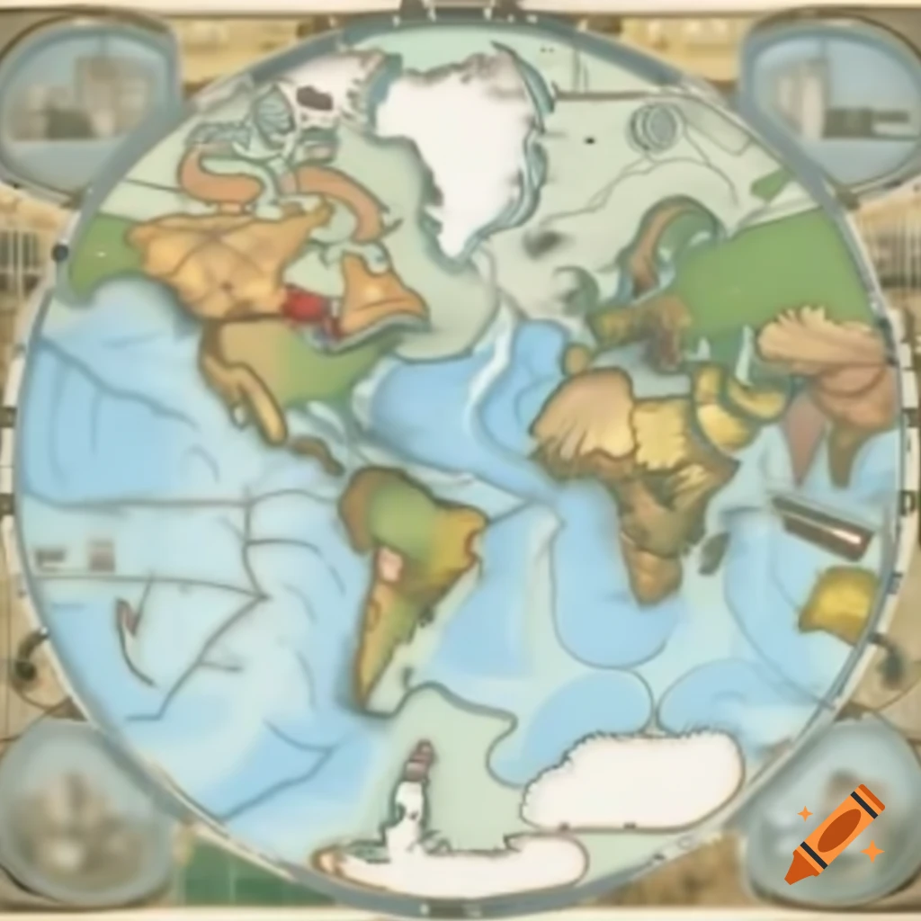 Detailed world map highlighting U.S. ICBM range and 5500 km radius on ...