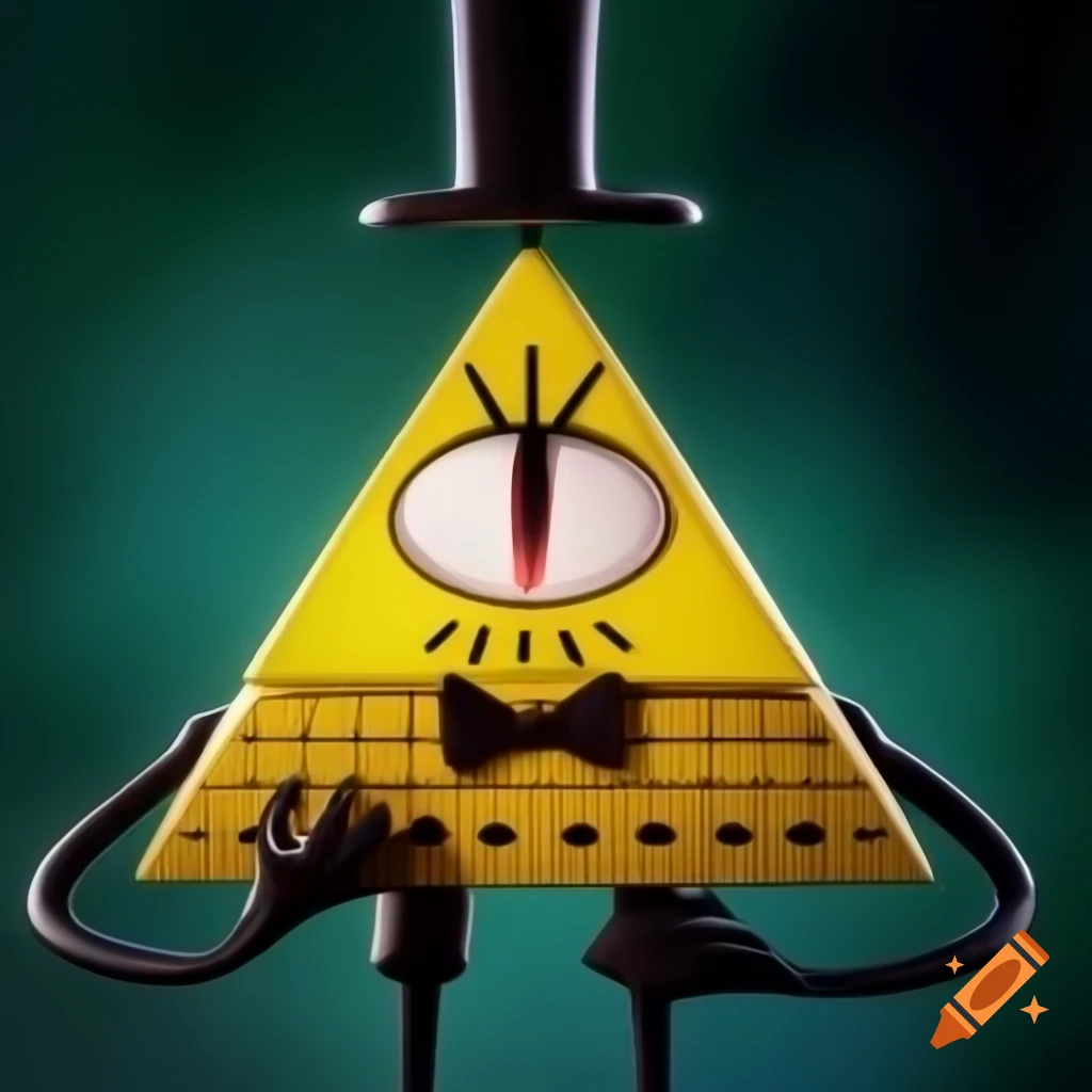 Hyperrealistic bill cipher character in stunning 4k detail on Craiyon