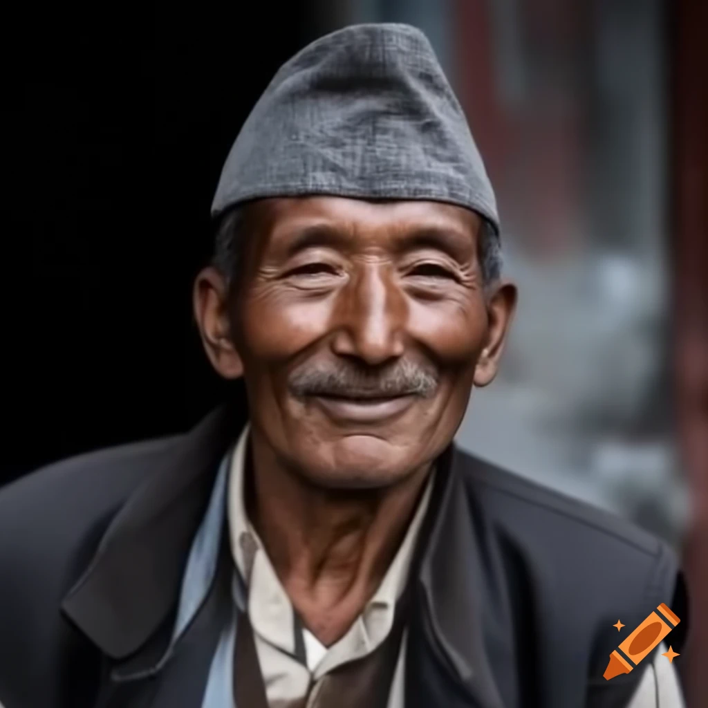 Nepali man on Craiyon