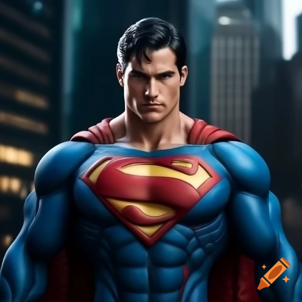 Superman character illustration on Craiyon