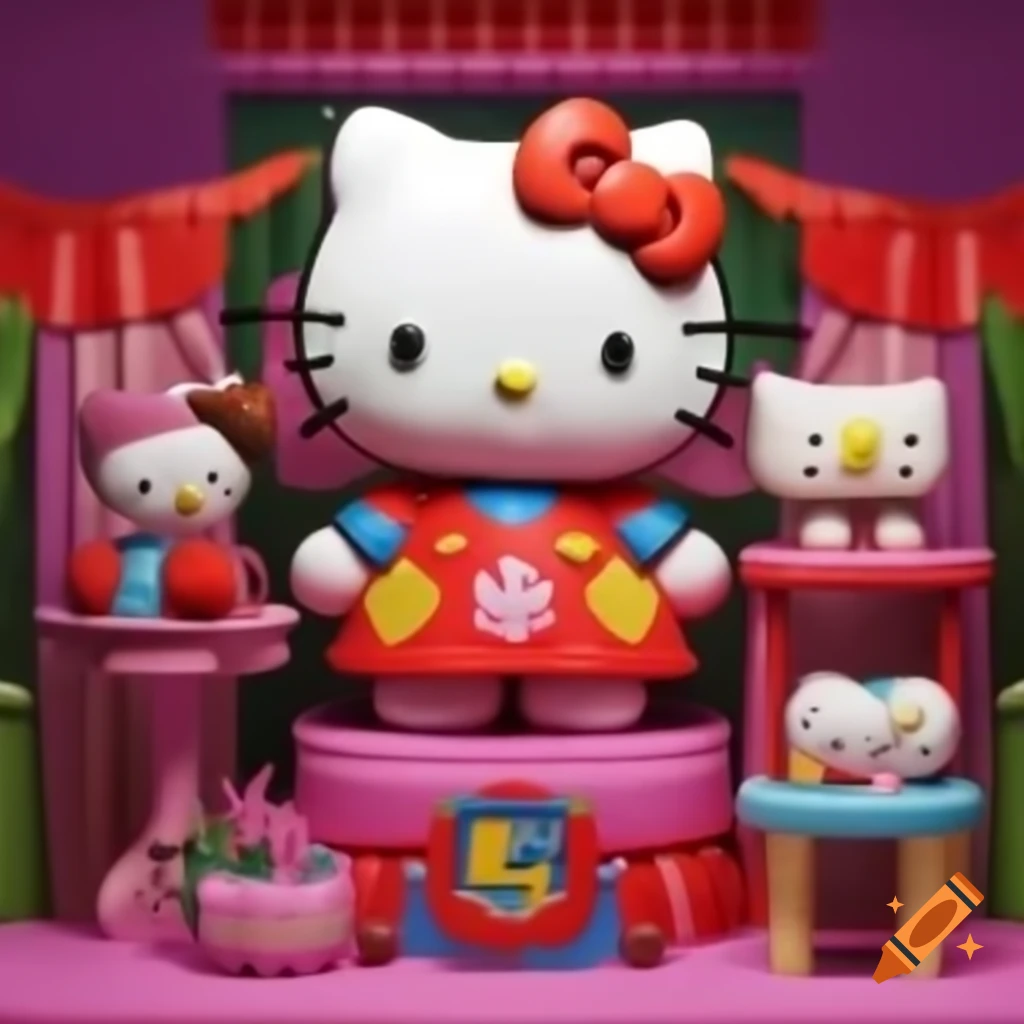 Realistic shop design inspired by hello kitty on Craiyon
