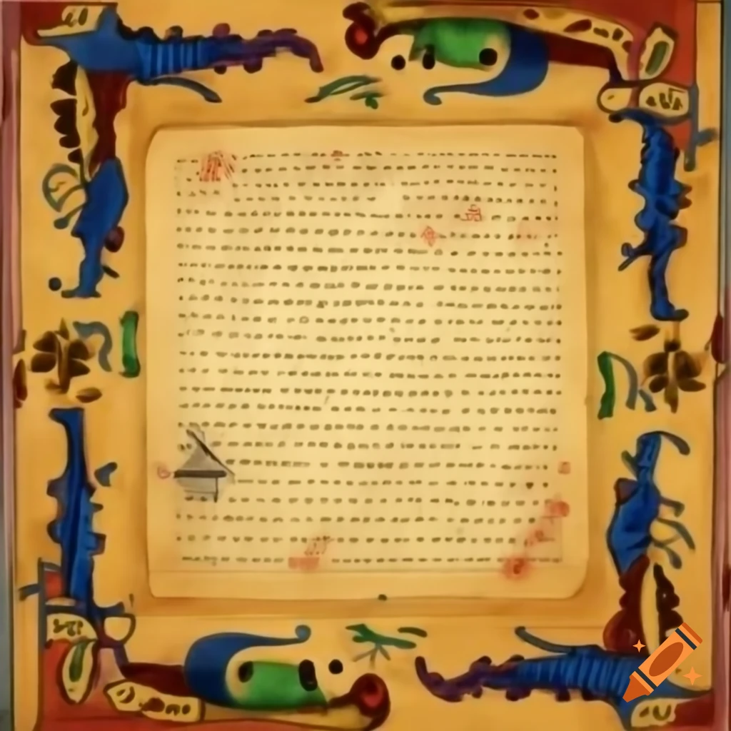 Medieval manuscript page with parchment texture and ornate calligraphy ...