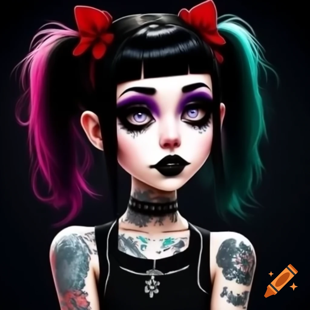 Gothic Cartoon Tattoos 63 Cartoon/comic/goth Ideas | Art Tattoo,