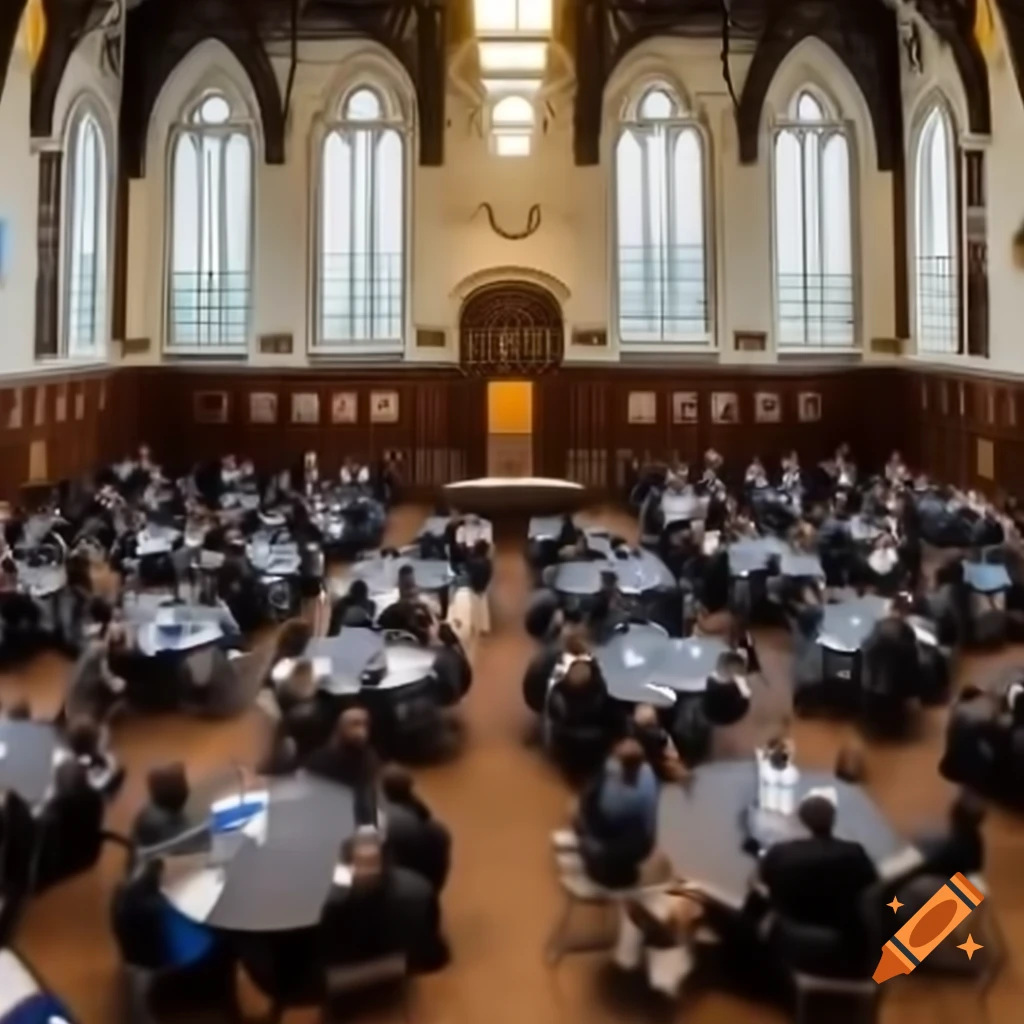 Interior of University of New South Wales Chancellery building during ...