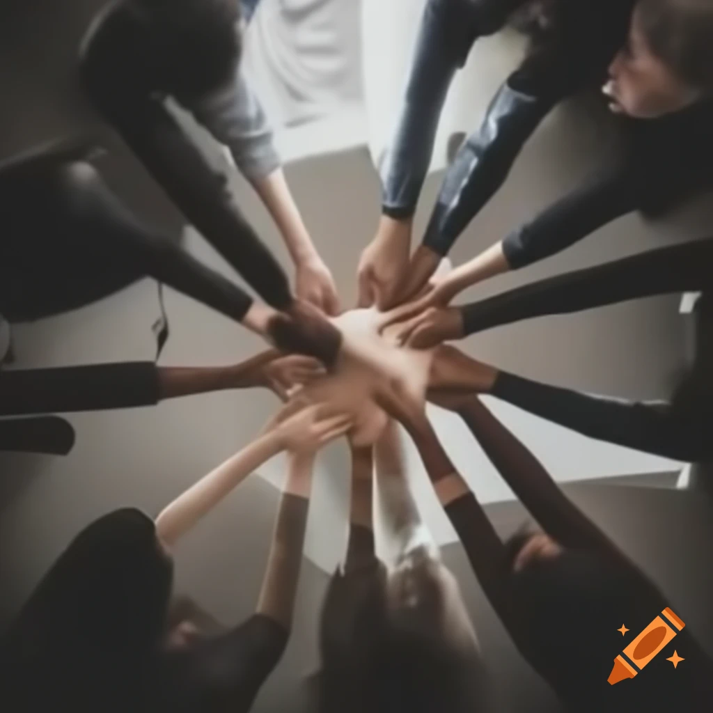 Conceptual representation of sharing and caring on Craiyon