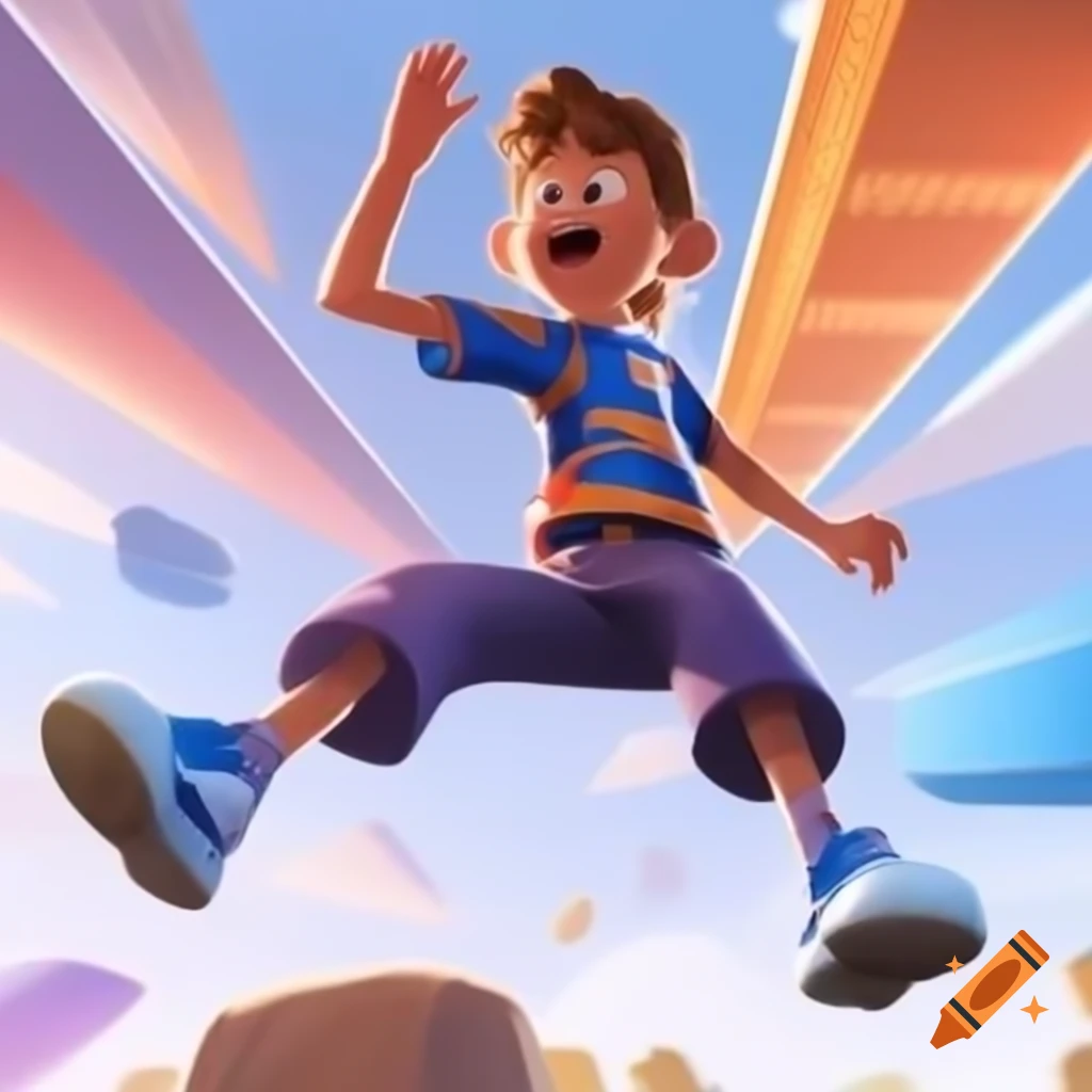 Jump boy hyper casual game logo in 4k resolution on Craiyon