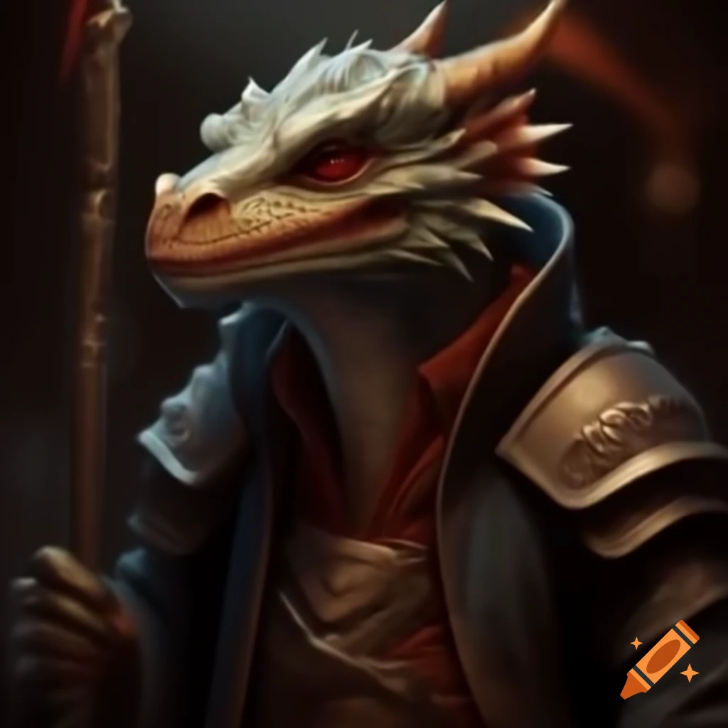 Old male kobold wizard character from Dungeons & Dragons on Craiyon