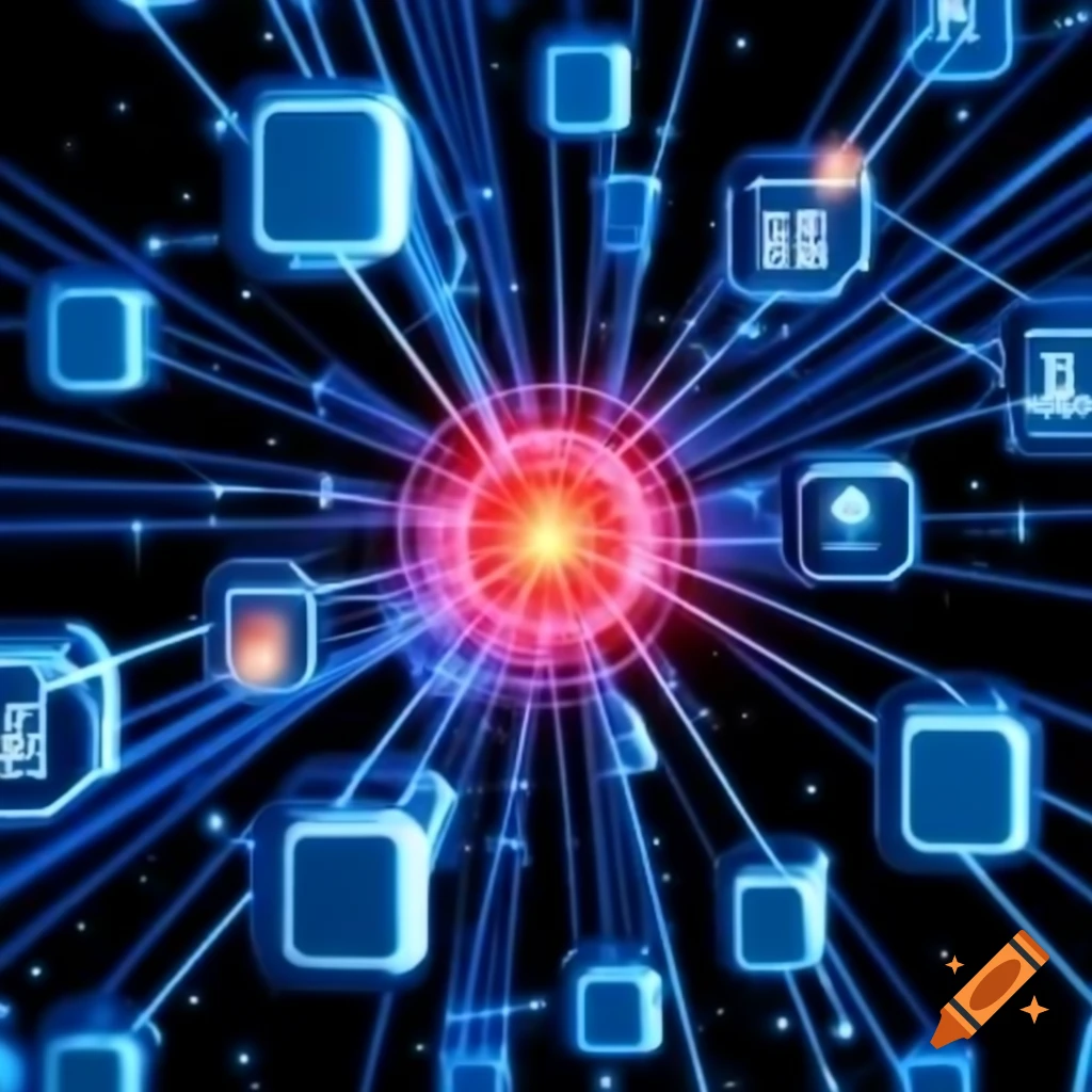 Computer network failure scenario on Craiyon