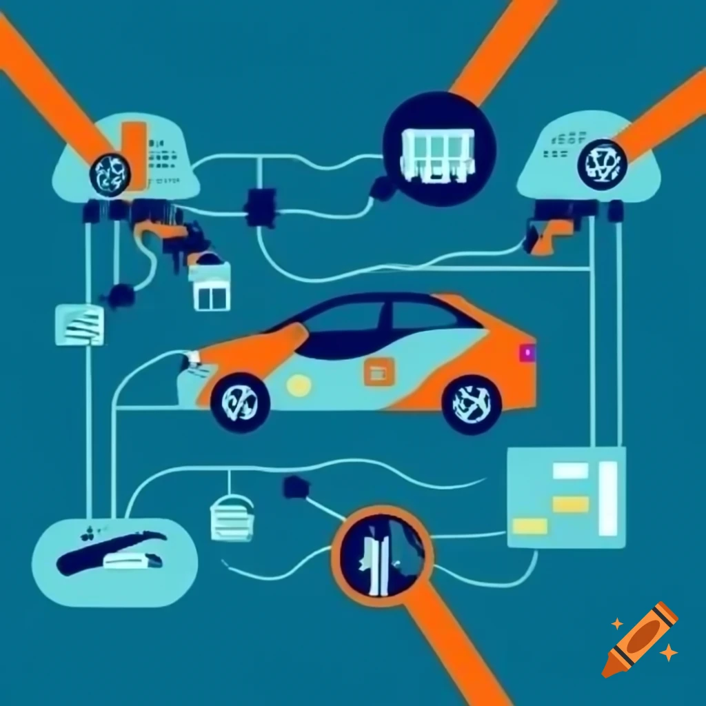 Stylized diagram of Toyota Connected Cars Data Lake architecture with ...