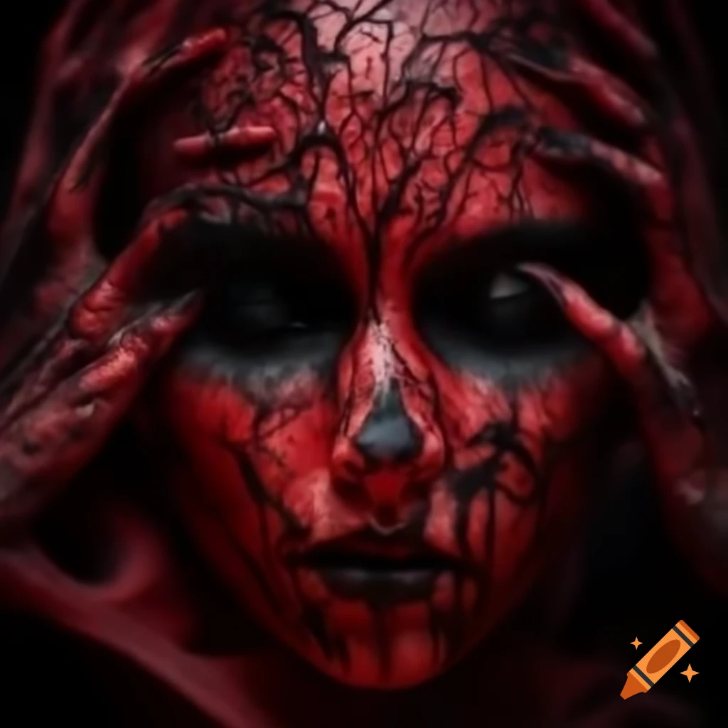 Intricate design of a tormented ghost expressing extreme anxiety on Craiyon