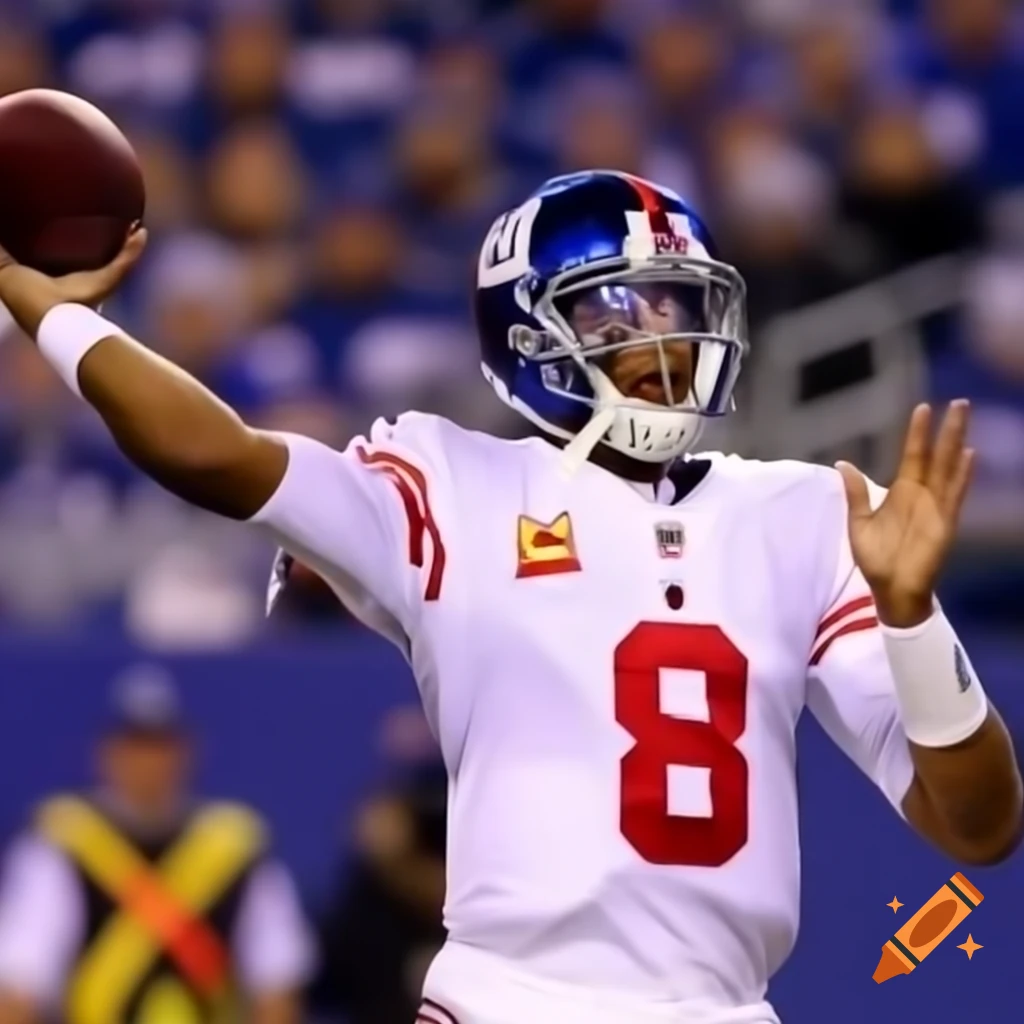 Jameis winston as quarterback for the new york giants on Craiyon
