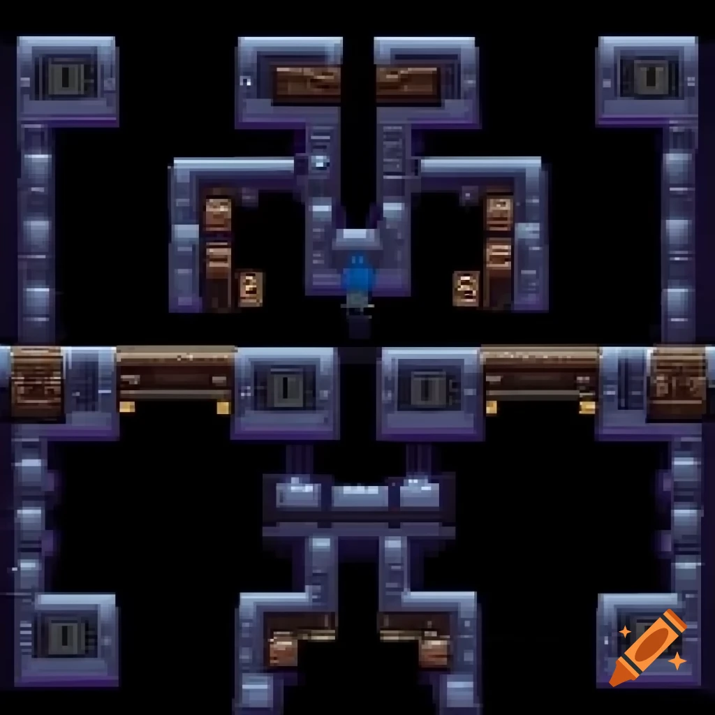 Pixel art sprite sheet of Arkanoid game-inspired vault character facing ...