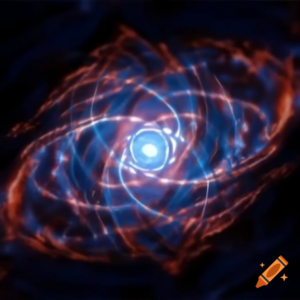 Conceptual representation of the fourth dimension in space on Craiyon