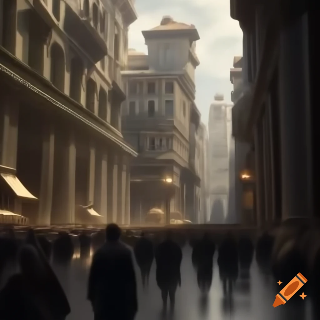 Bustling Renaissance city street lively with rich detail on Craiyon