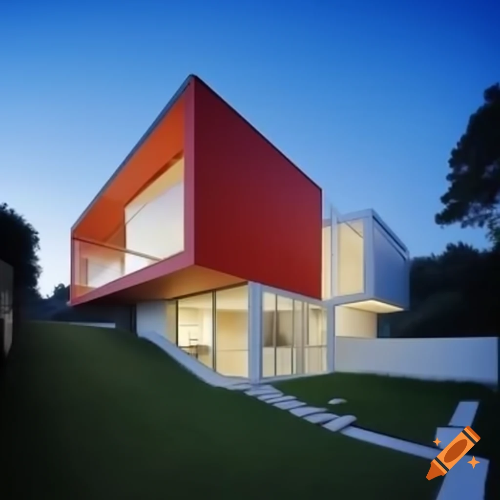 Contemporary funky architecture showcasing innovative designs on Craiyon