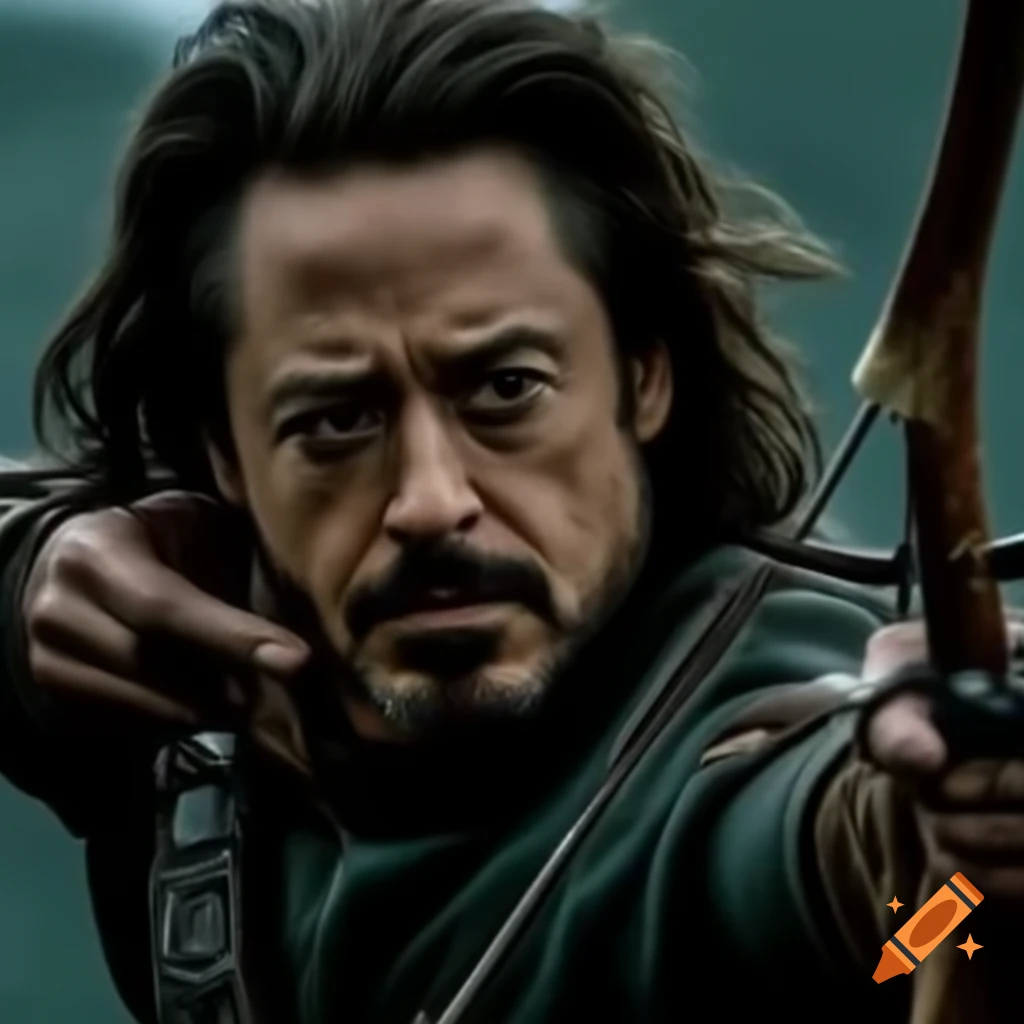 Medieval archer character with leather eye patch and intense gaze on ...