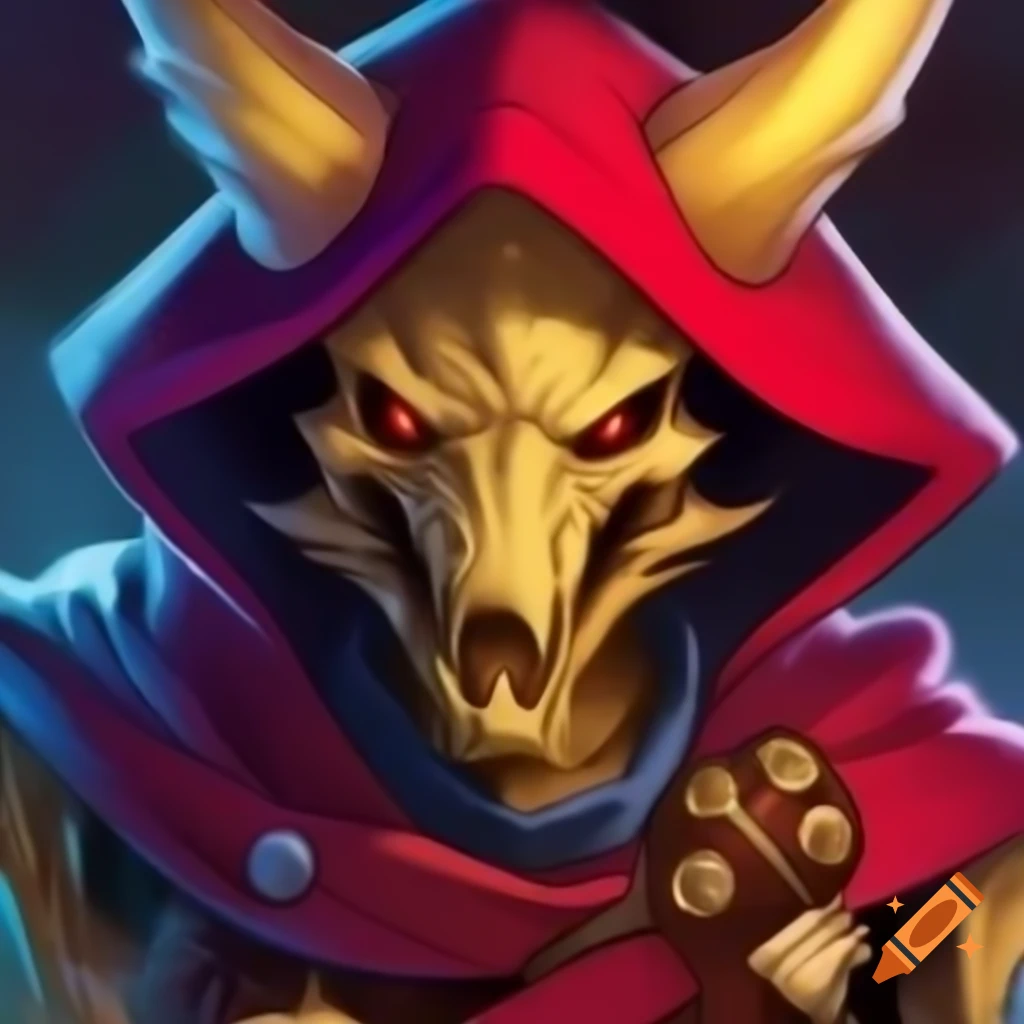 Vibrant comic-style illustration of skeletal druid as dragonborn in ...