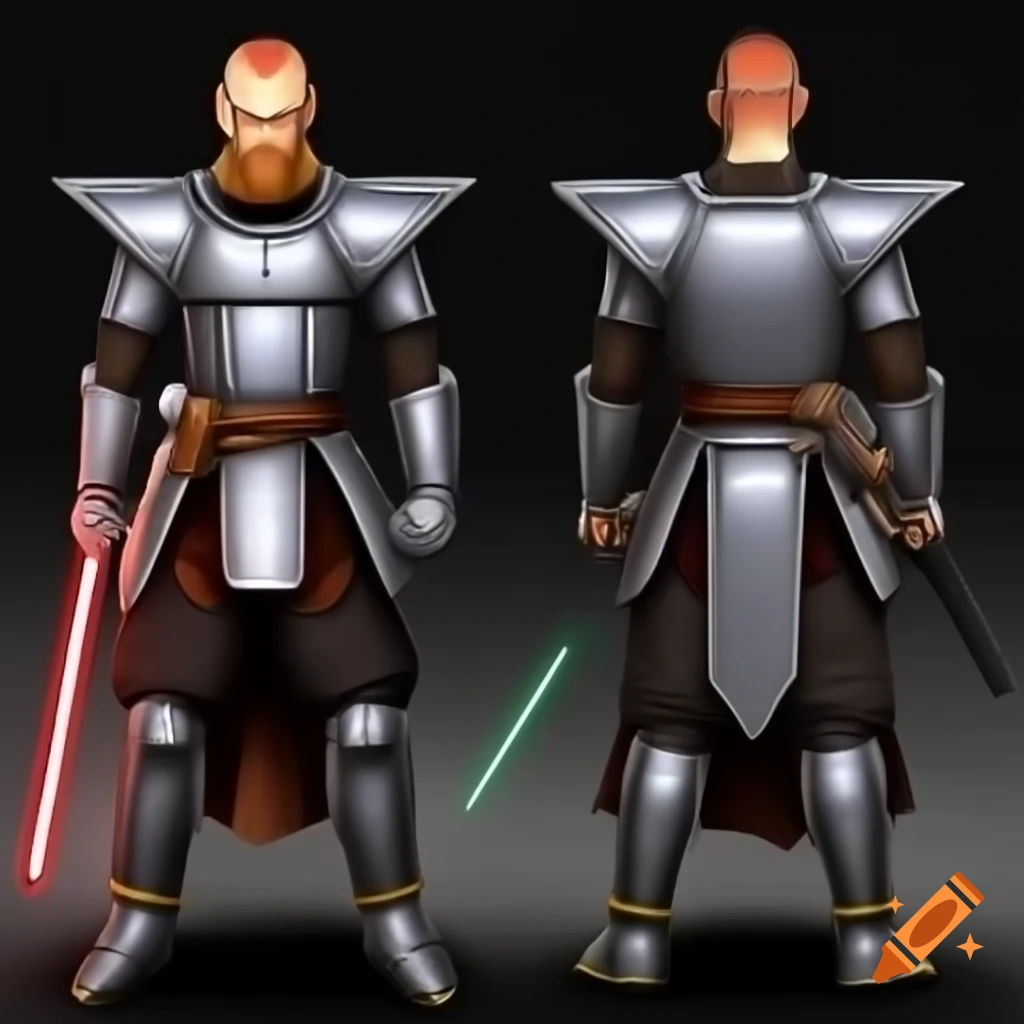 Character fusion of Trevor Belmont in Anbu armor and Saiyan armor, wielding sword on Craiyon