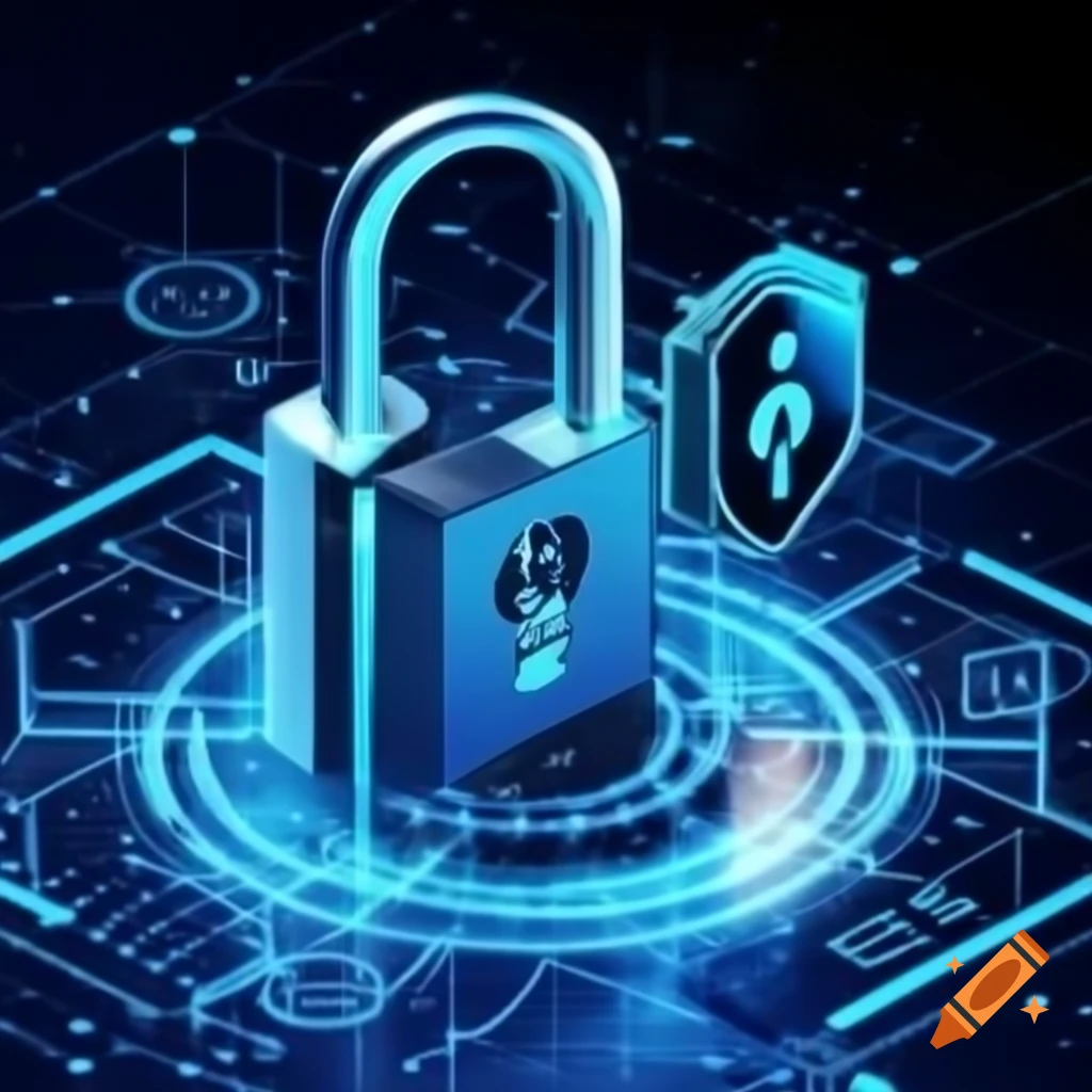 Conceptual representation of sensitive data with lock and password ...