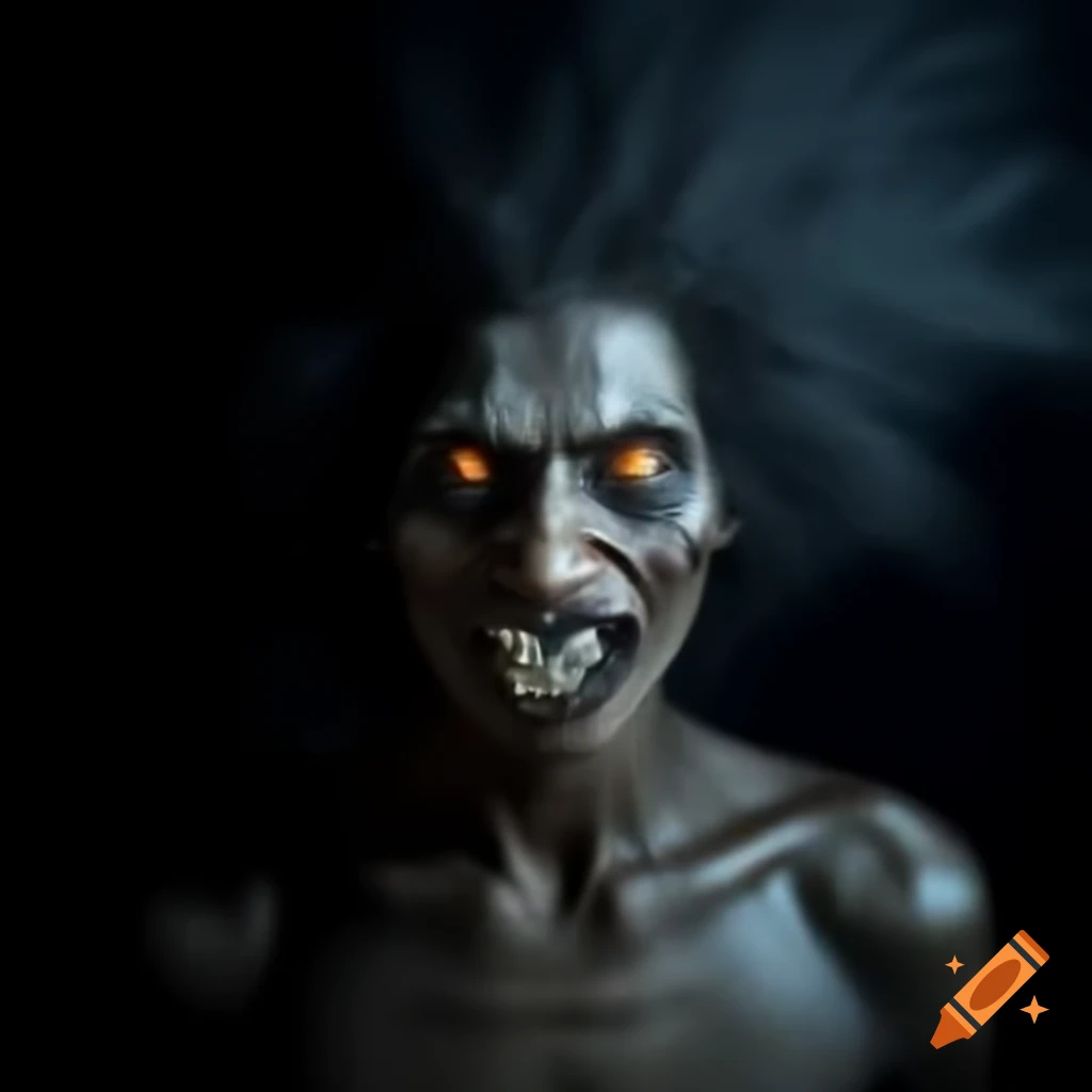 Murkutta, a headless spectral being in shadowy Nepal alleys, with ...