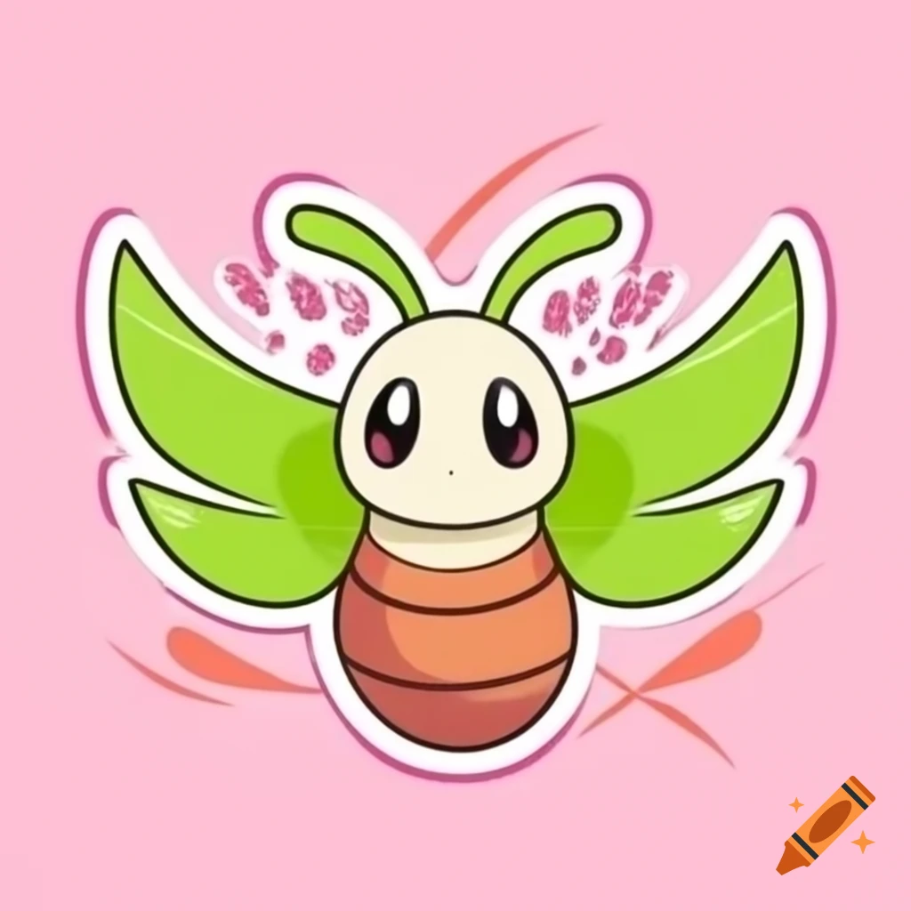 Cute chibi Grass/Bug starter Pokemon inspired by dragonfly larvae on ...