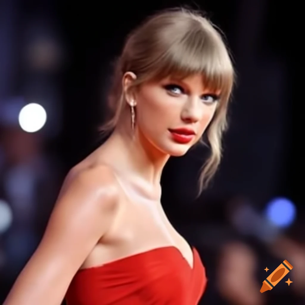 Taylor swift performing on stage on Craiyon