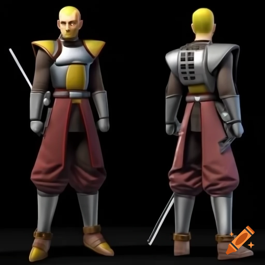 Character fusion of Guts in Anbu armor and Saiyan armor wielding a sword on Craiyon