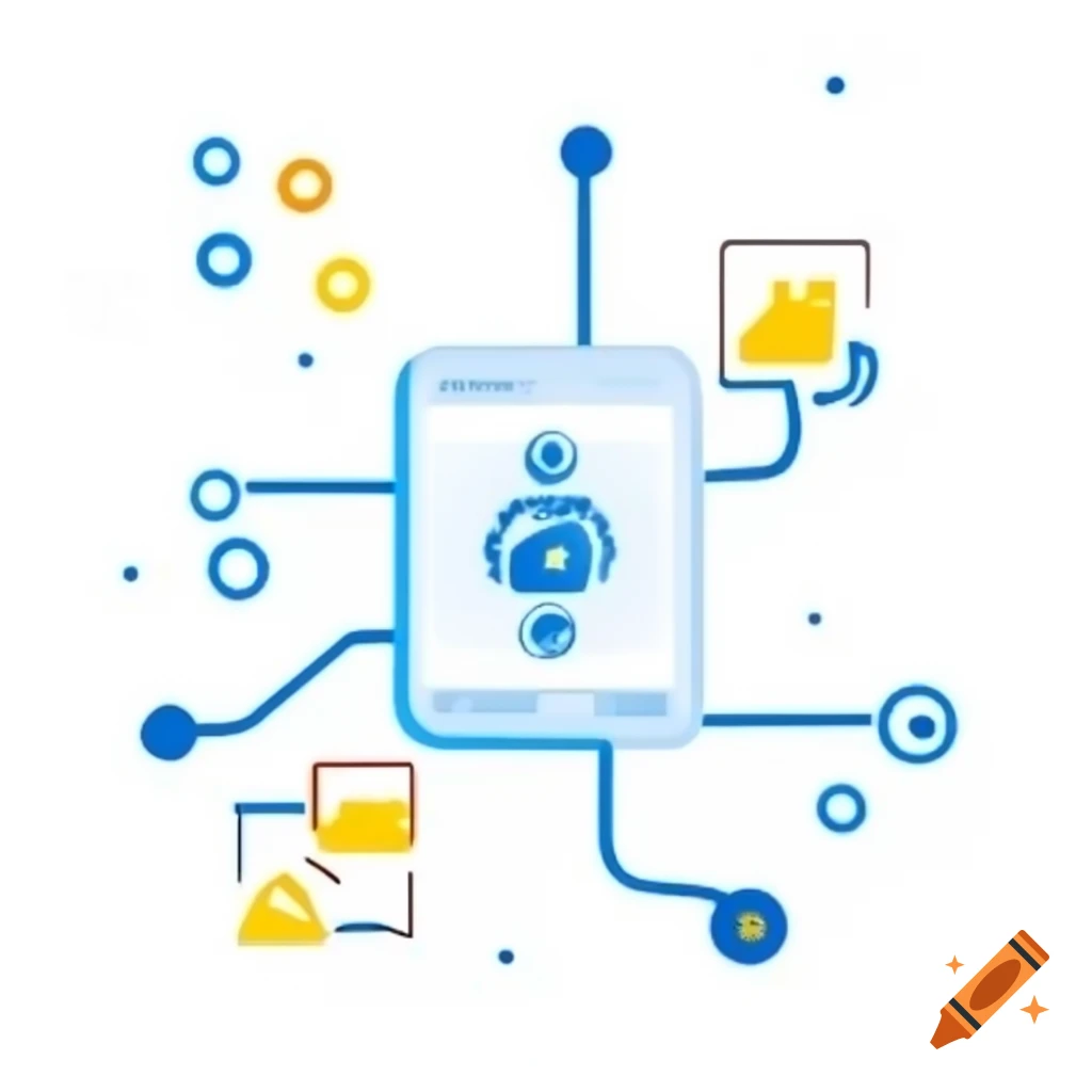 Minimal UI web art design for an error logger login screen on Craiyon