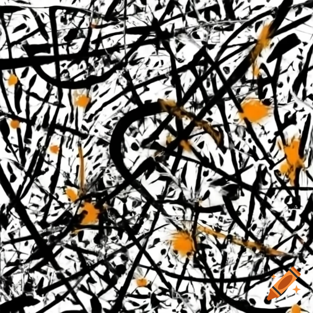 Abstract expressionist artwork by jackson pollock on Craiyon