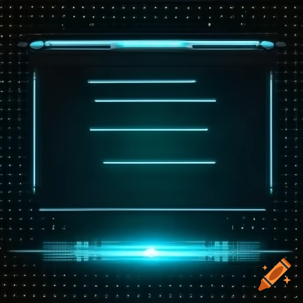 Futuristic chat interface on holographic screen with glowing neon ...