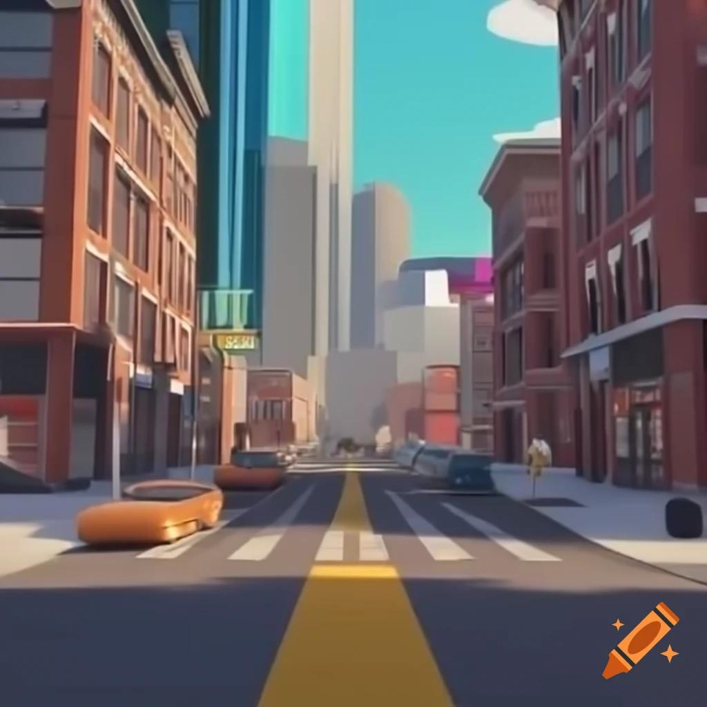 Roblox recreation of downtown boston, massachusetts on Craiyon