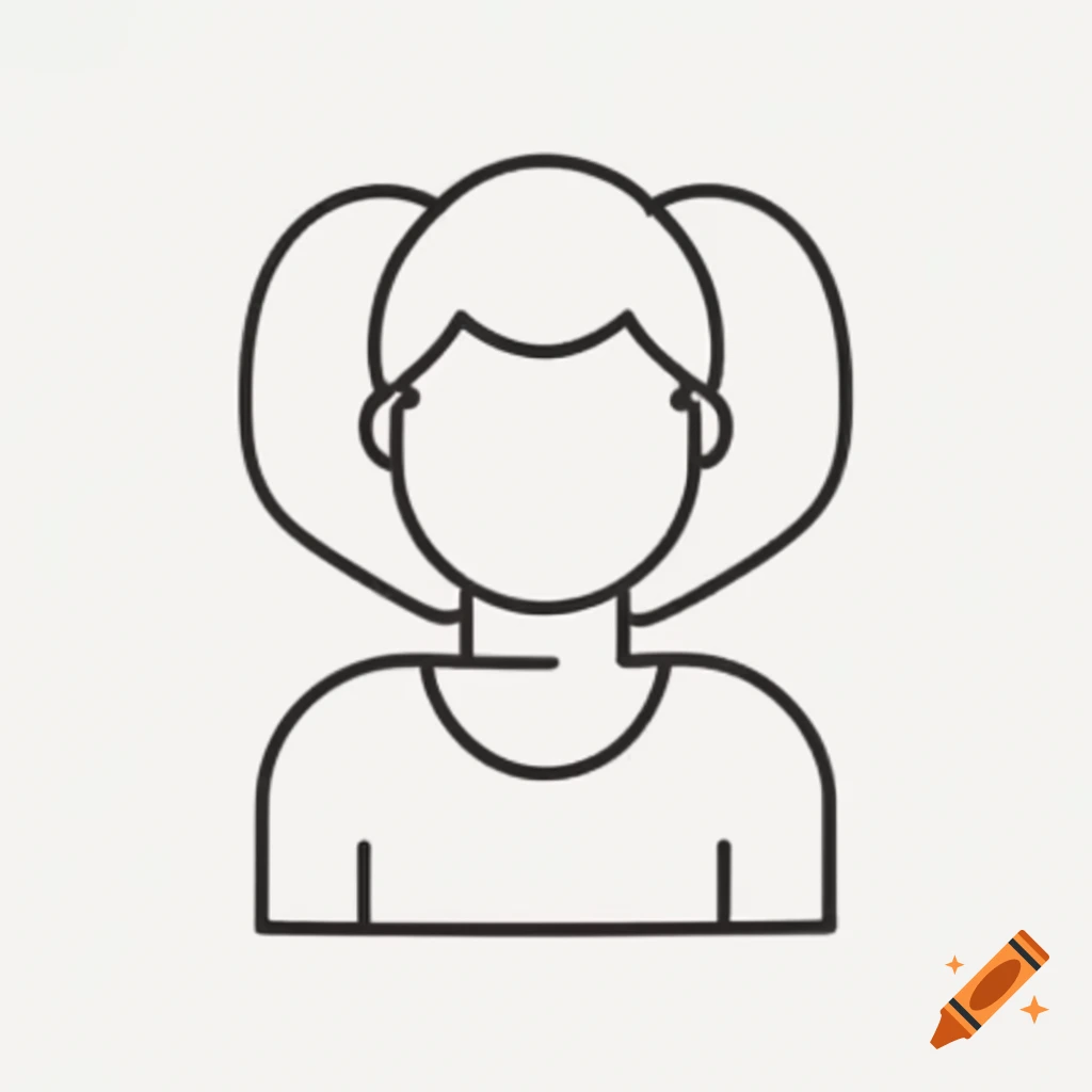 Simple outline design on Craiyon