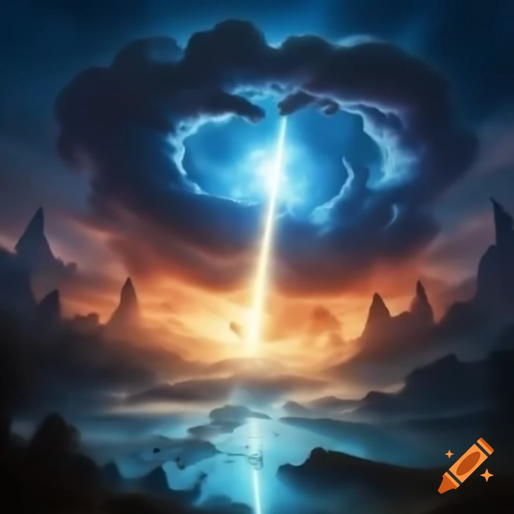 Dueling mages casting powerful spells in a vibrant fantasy landscape on ...