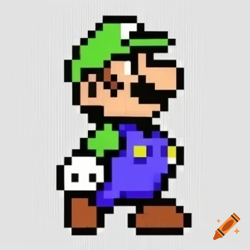 Luigi Sprite De 8 Bits