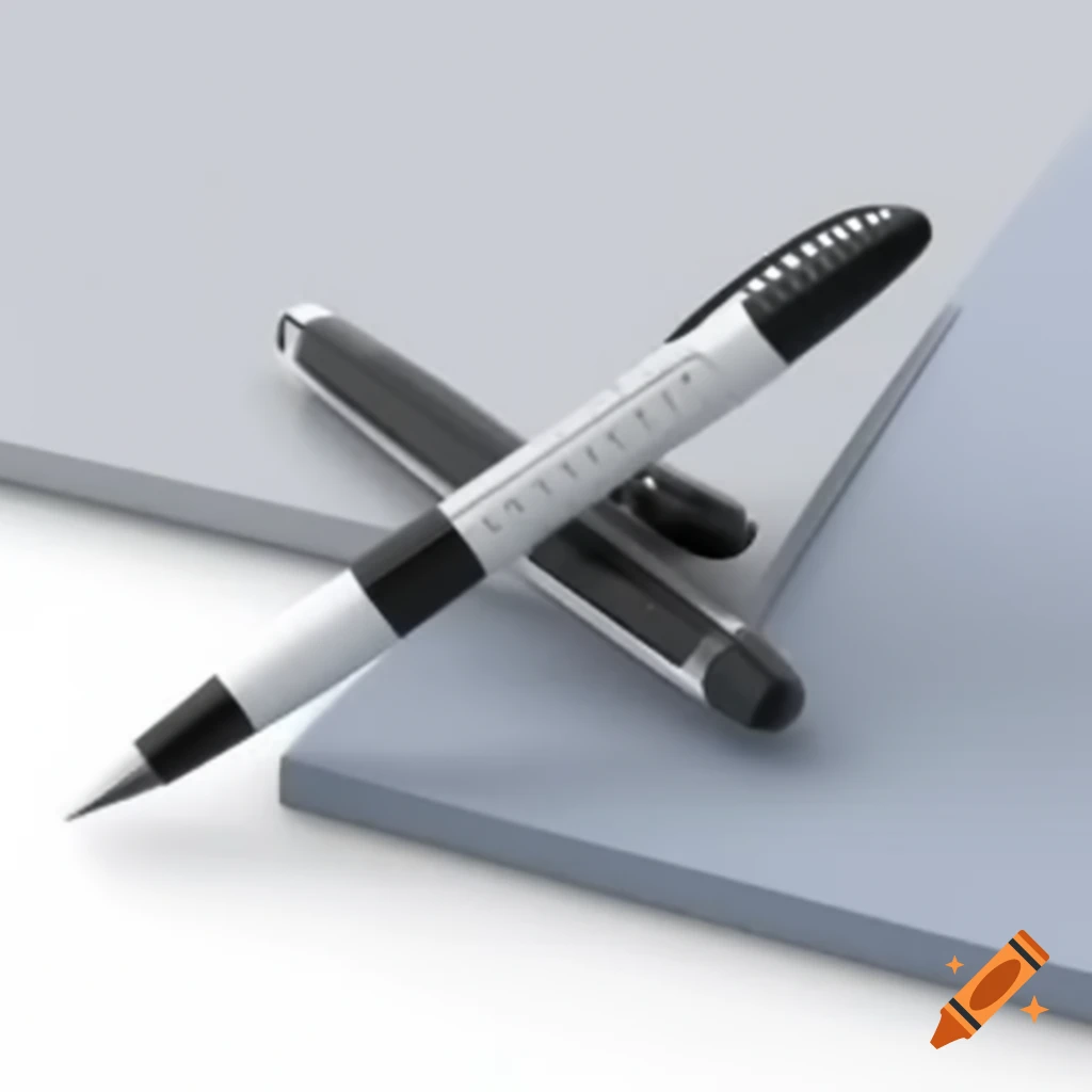 Sleek ergonomic pen with voice recognition technology on Craiyon