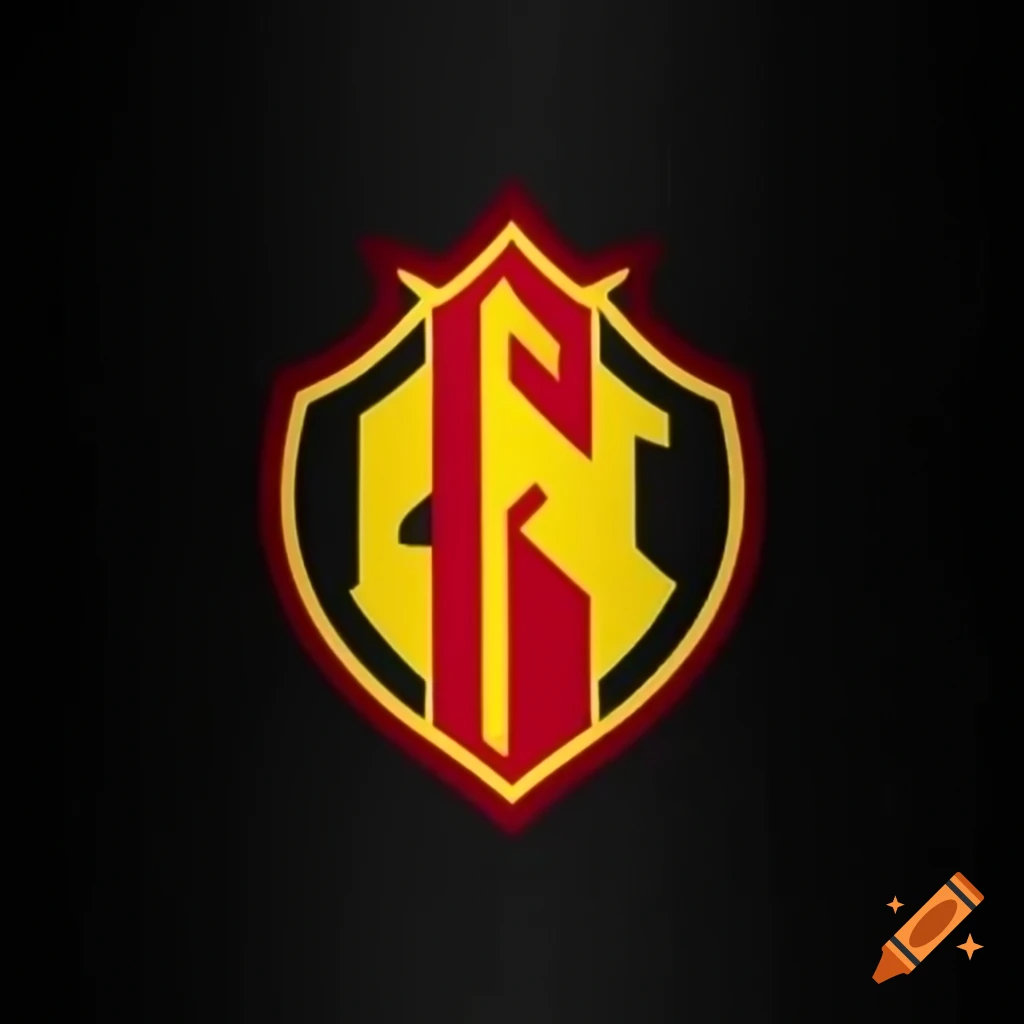 Logo design for football club fccm in yellow, red, white, and black ...