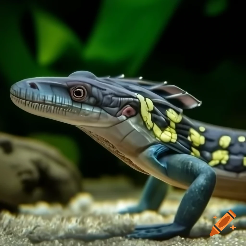 Salt Dragon, an aquatic creature resembling a salamander and lizard ...